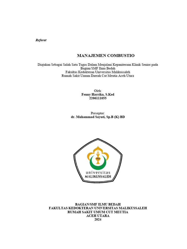 Referat Combustio | PDF