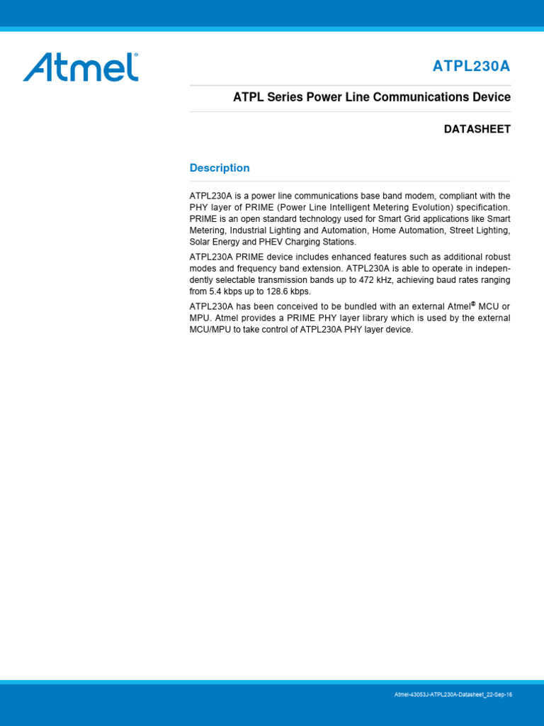 ATPL230A Atmel | PDF | Amplifier | Detector (Radio)