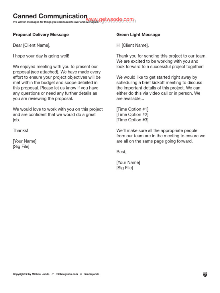 PROJ M04L07 Canned Communication | PDF | Computing | Software