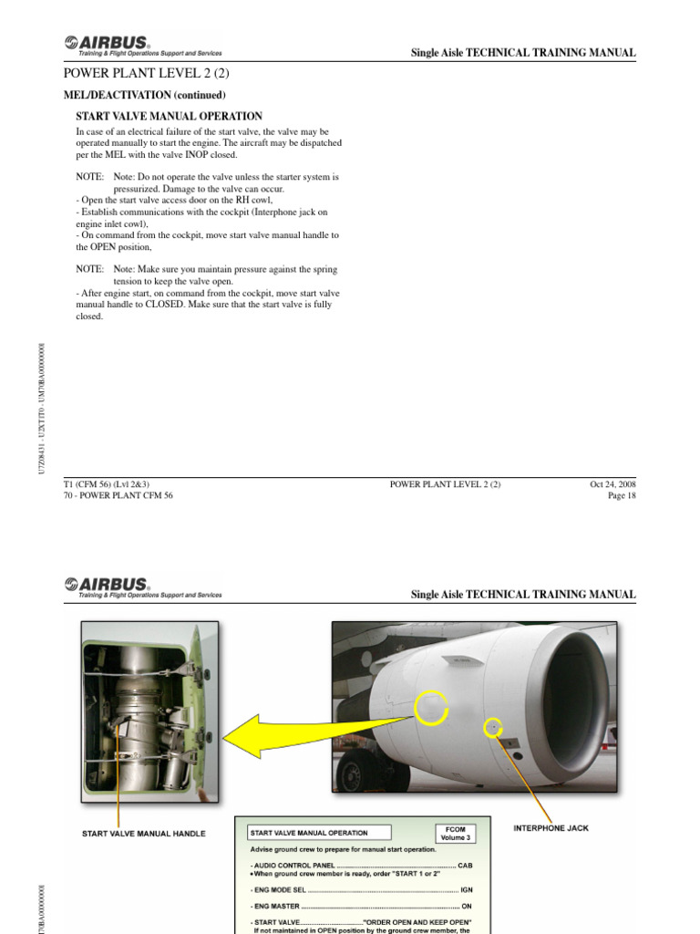 A320 Start Valve Manual Operation Guide | PDF | Valve | Mechanical ...