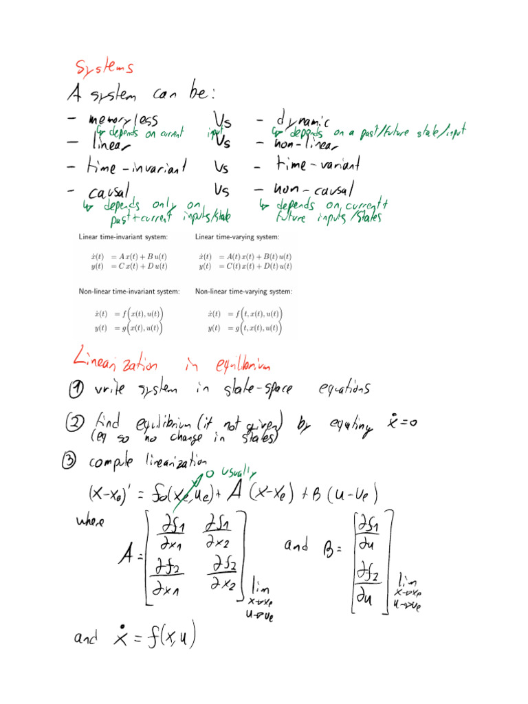 EE4C04 - Summary | PDF | Eigenvalues And Eigenvectors | Mathematical Analysis