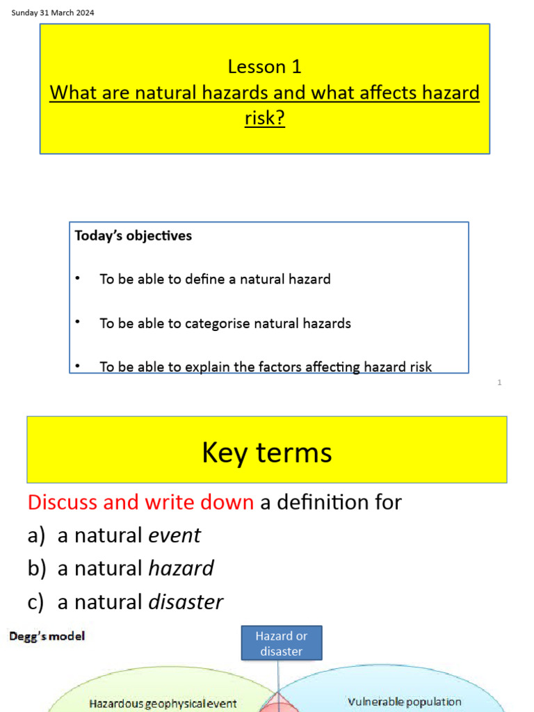 ALL LESSONS - Natural Hazards | PDF | Plate Tectonics | Magma