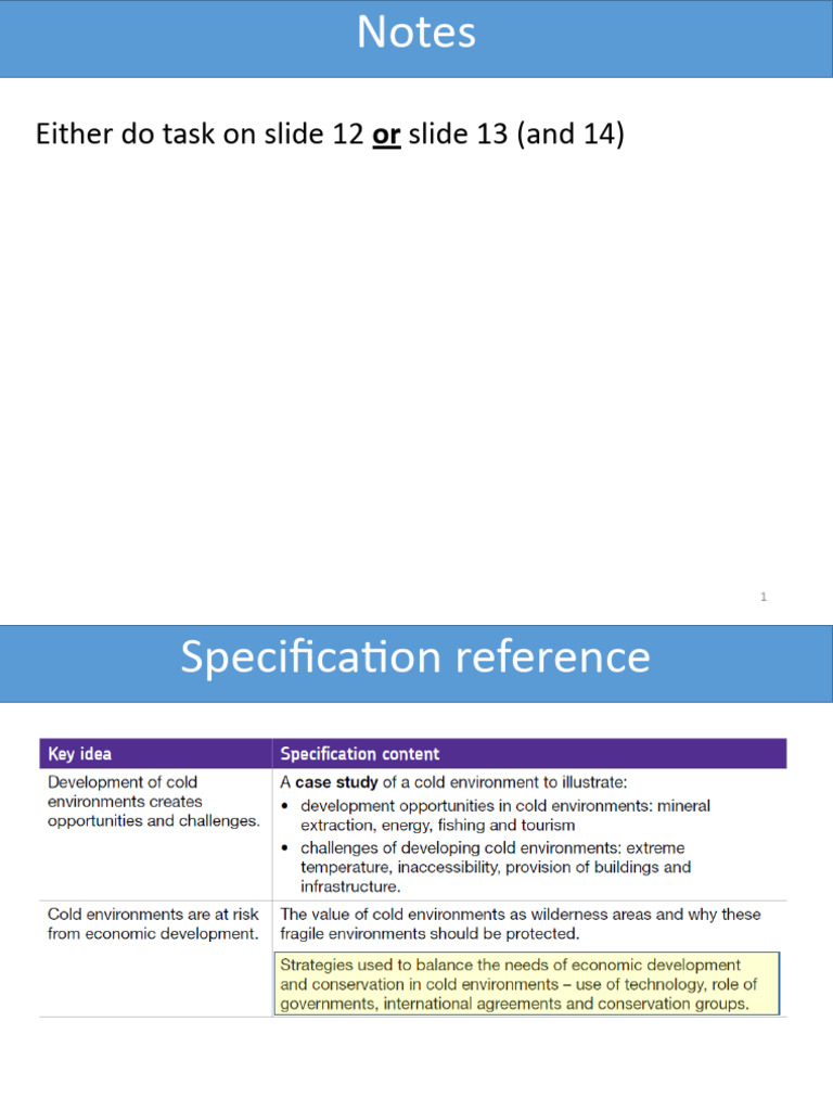 Balancing Development and Conservation in Cold Environments | PDF ...