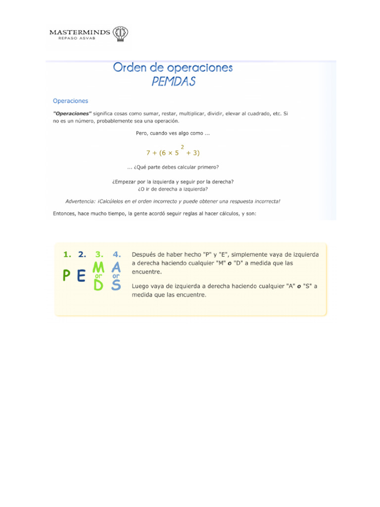 Pemdas Basic HW | PDF