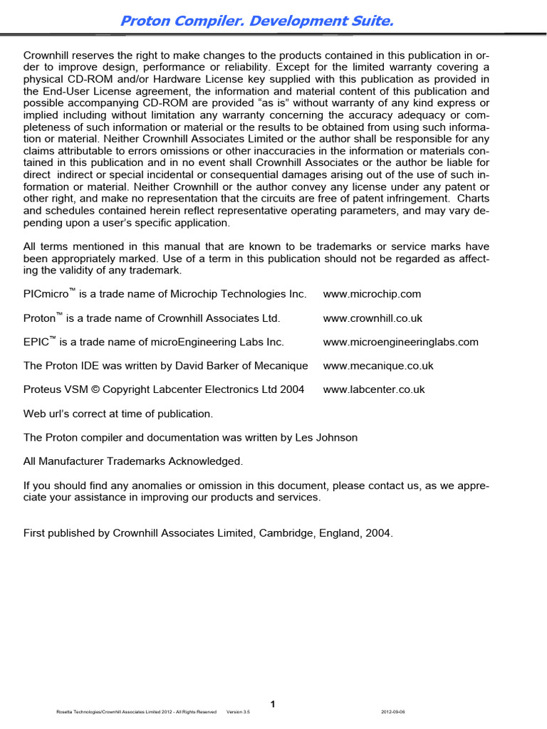 Proton Plus | Download Free PDF | Microcontroller | Personal Computers