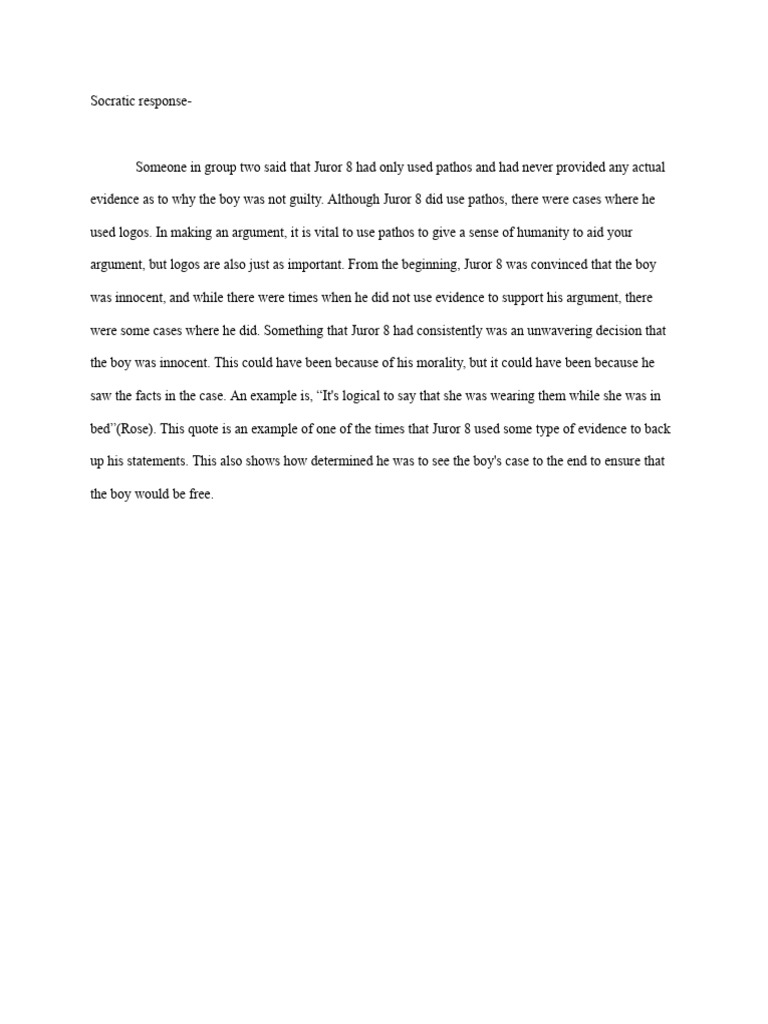 2027 Jamaris Cabreja Fernandez - Socratic Response | PDF