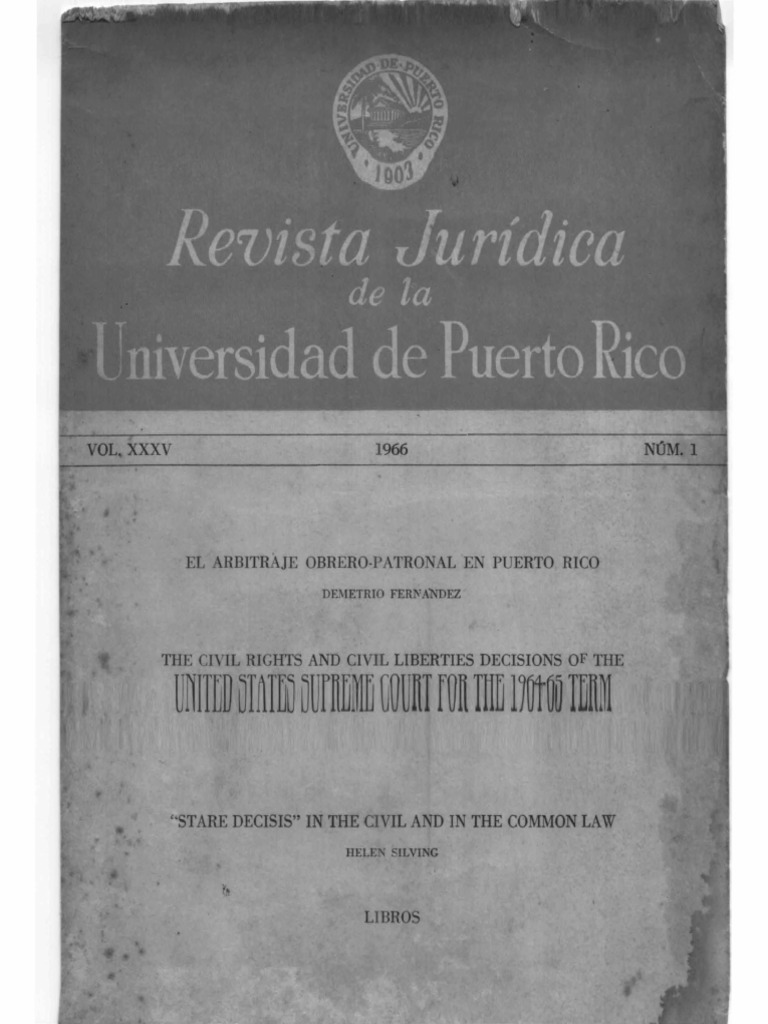 Stare Decisis in The Civil and in The Common Law | PDF | Precedent ...