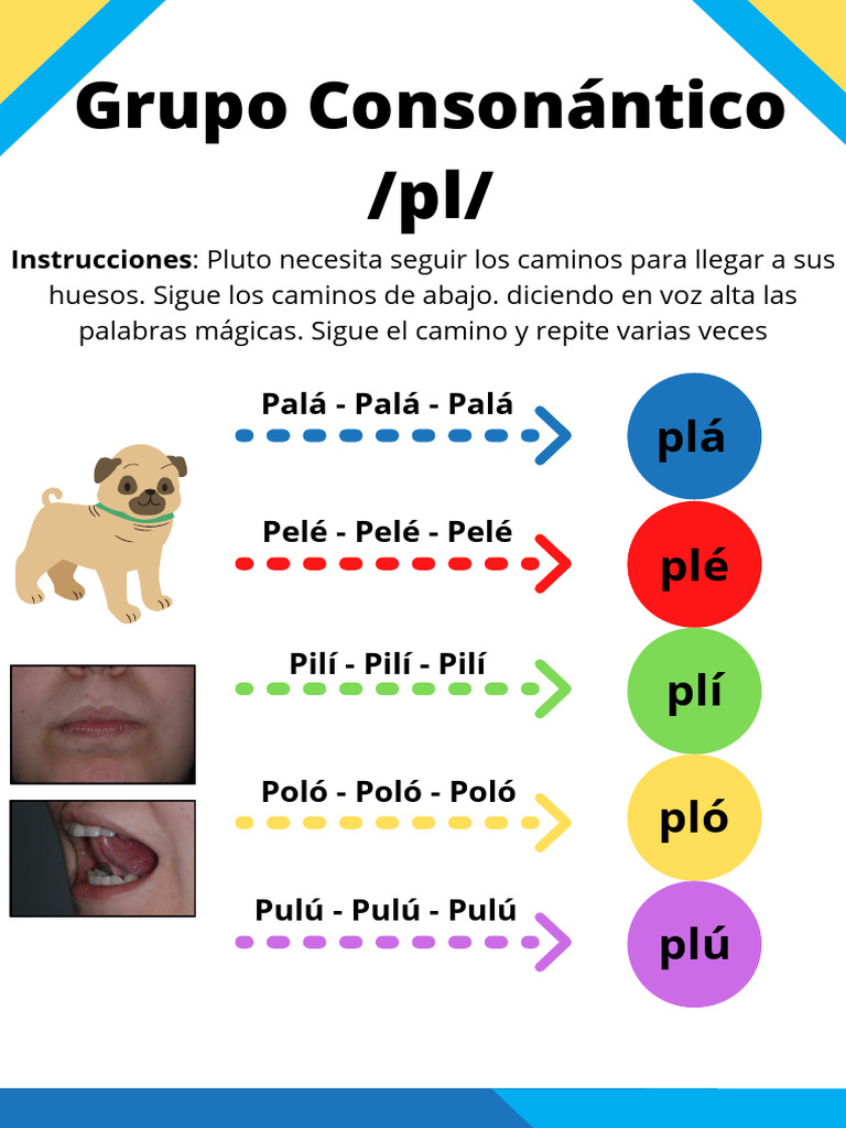 Actividades con el grupo consonántico /pl/ | PDF | Artes del Lenguaje y ...