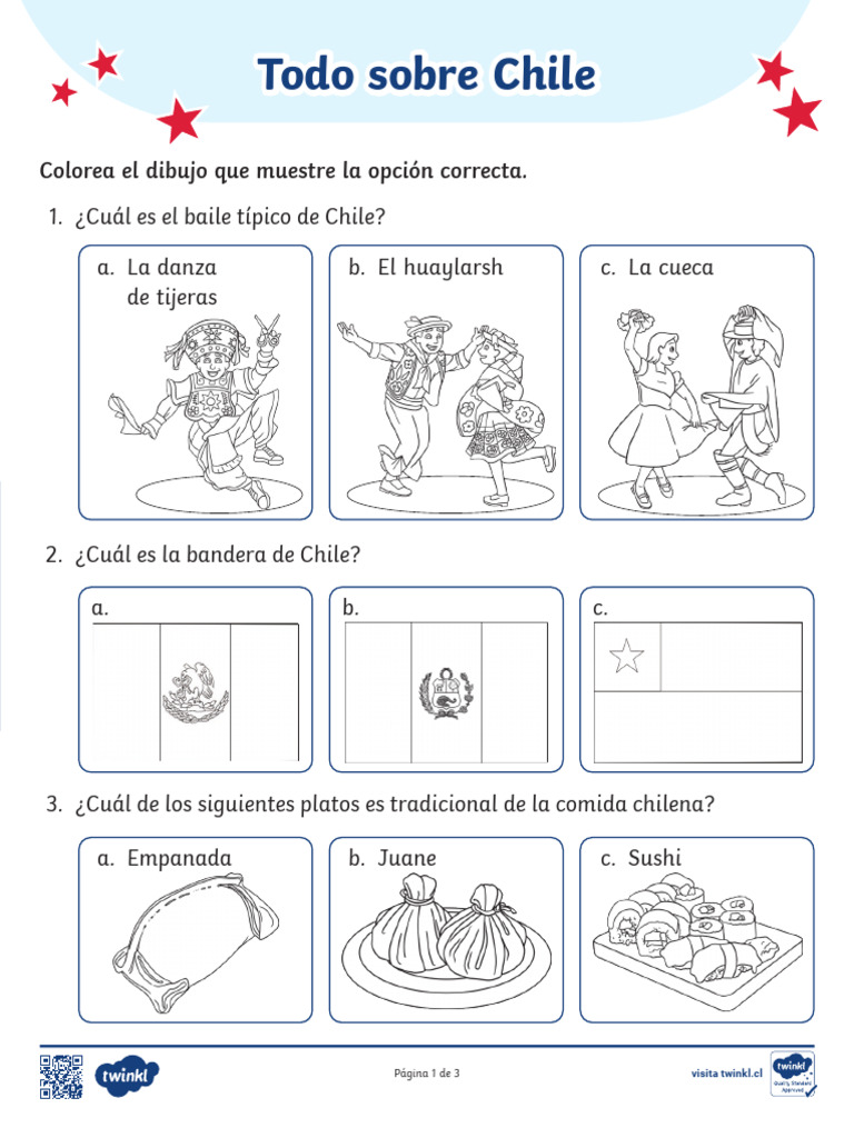 Actividades sobre Chile para niños | PDF | Chile