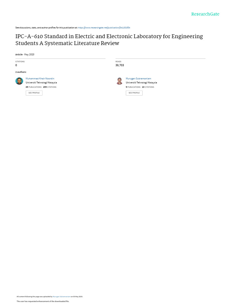 Ipc A 610standardinelectricandelectronic | PDF | Printed Circuit Board ...