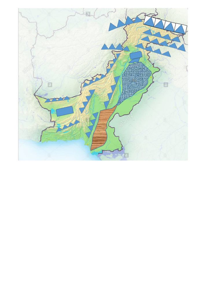 Labeled Relief Map of Pakistan | PDF