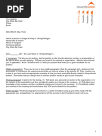 Full Block Cover Letter Guide | PDF | Career & Growth