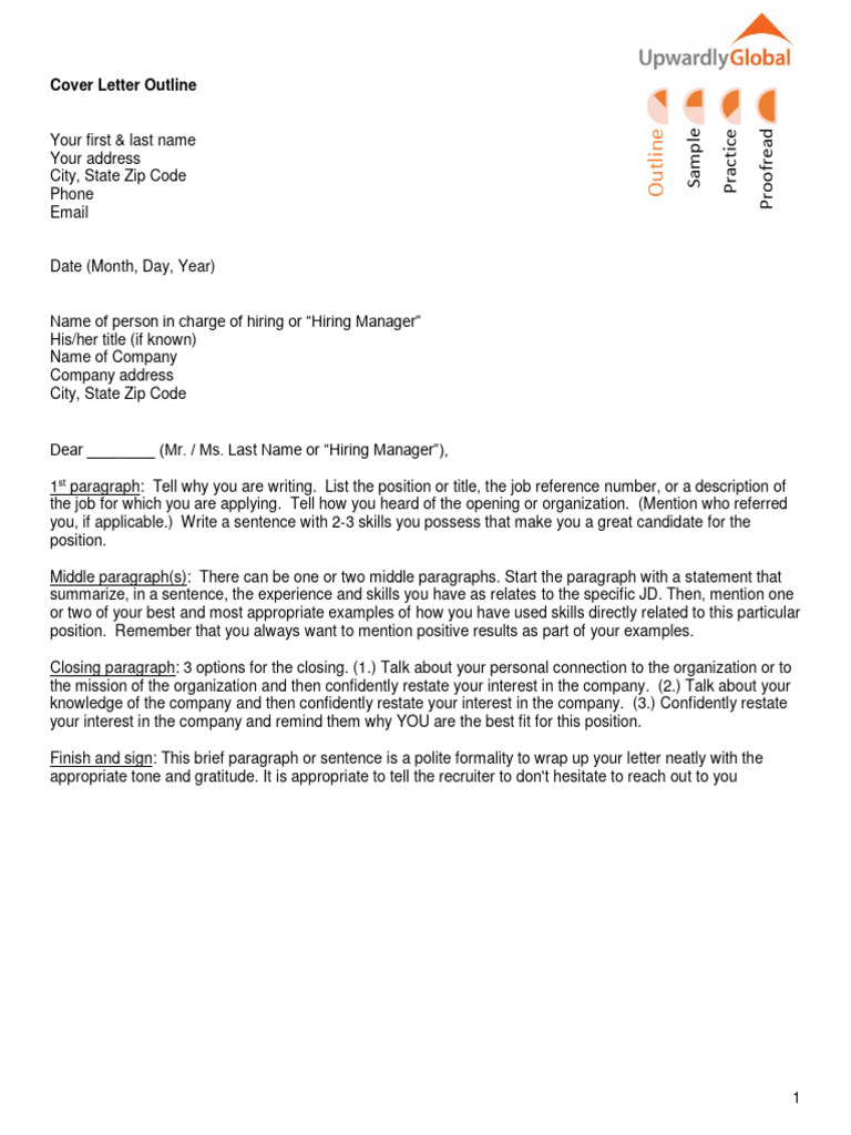 Cover Letter Worksheet 11.13.2015 | PDF | Proofreading