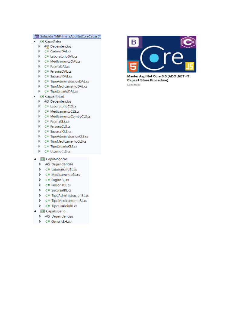 Master ASP - Net Core 6.0 (ADO .NET +3 Capas+ Store Procedure) | PDF Master ASP - Net Core 6.0 (ADO .NET +3 Capas+ Store Procedure) | PDF