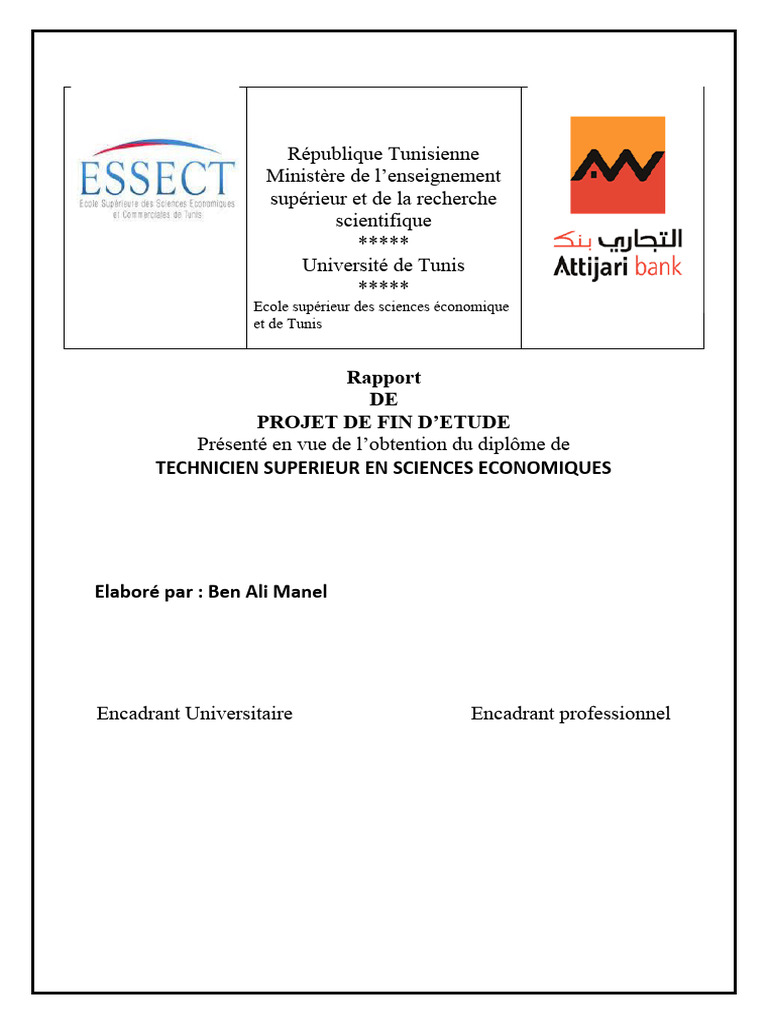 Rapport de Stage | PDF | Risque financier | Banques
