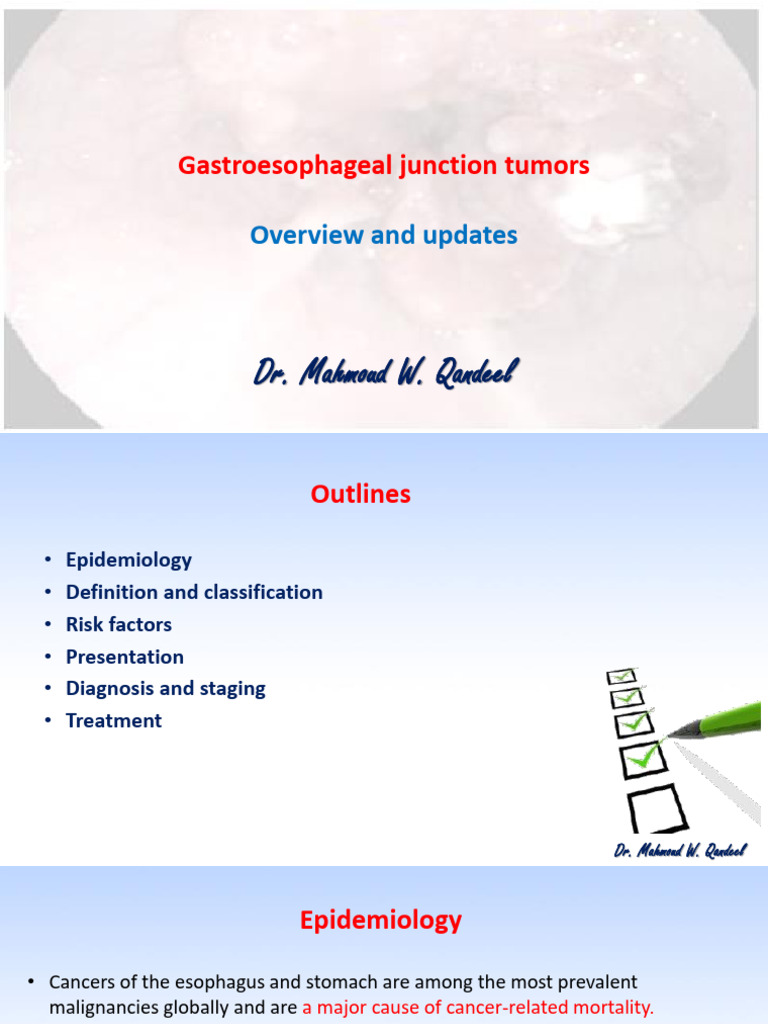 Gastroesophageal Junction Tumors: Overview and Updates | PDF ...