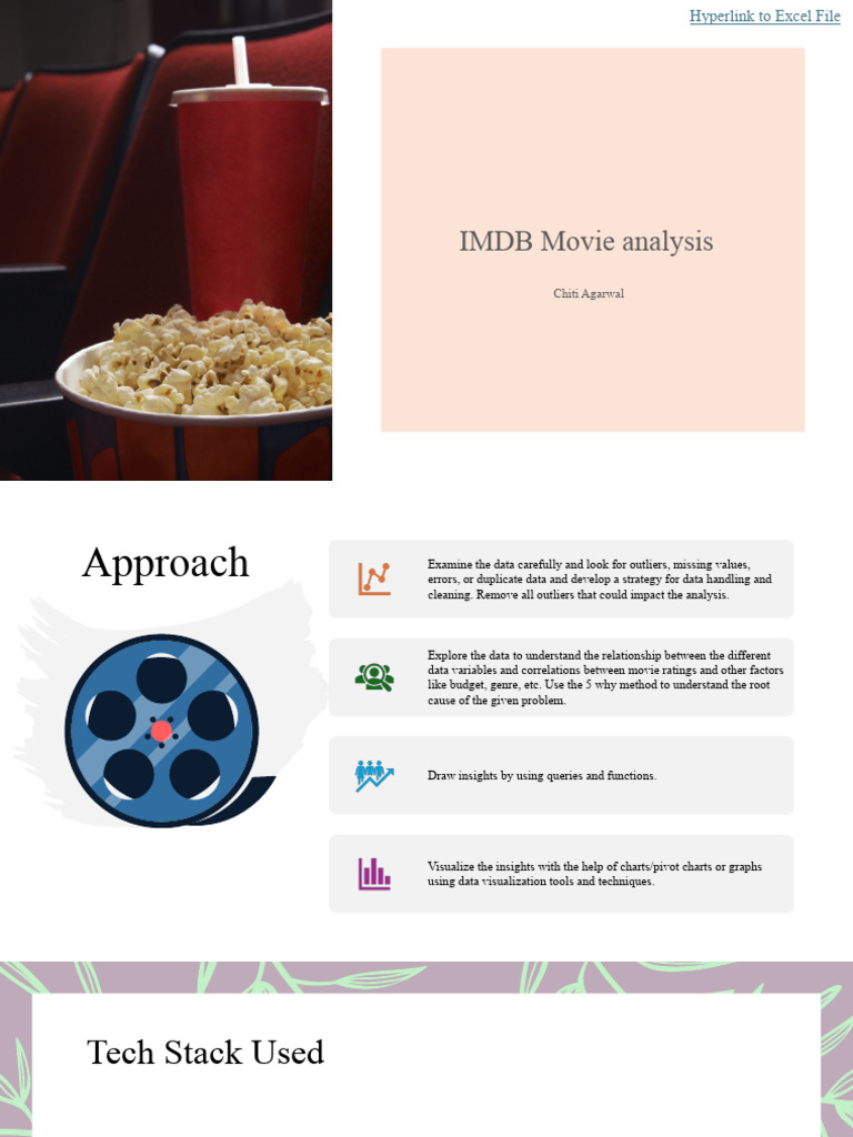 Imdb Movie Analysis - Powerpoint | PDF | Microsoft Excel