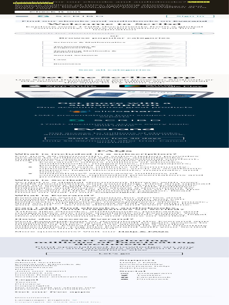 Scribd Explore 170M+ Documents From A Global Community | Download Free PDF | Scribd | Software