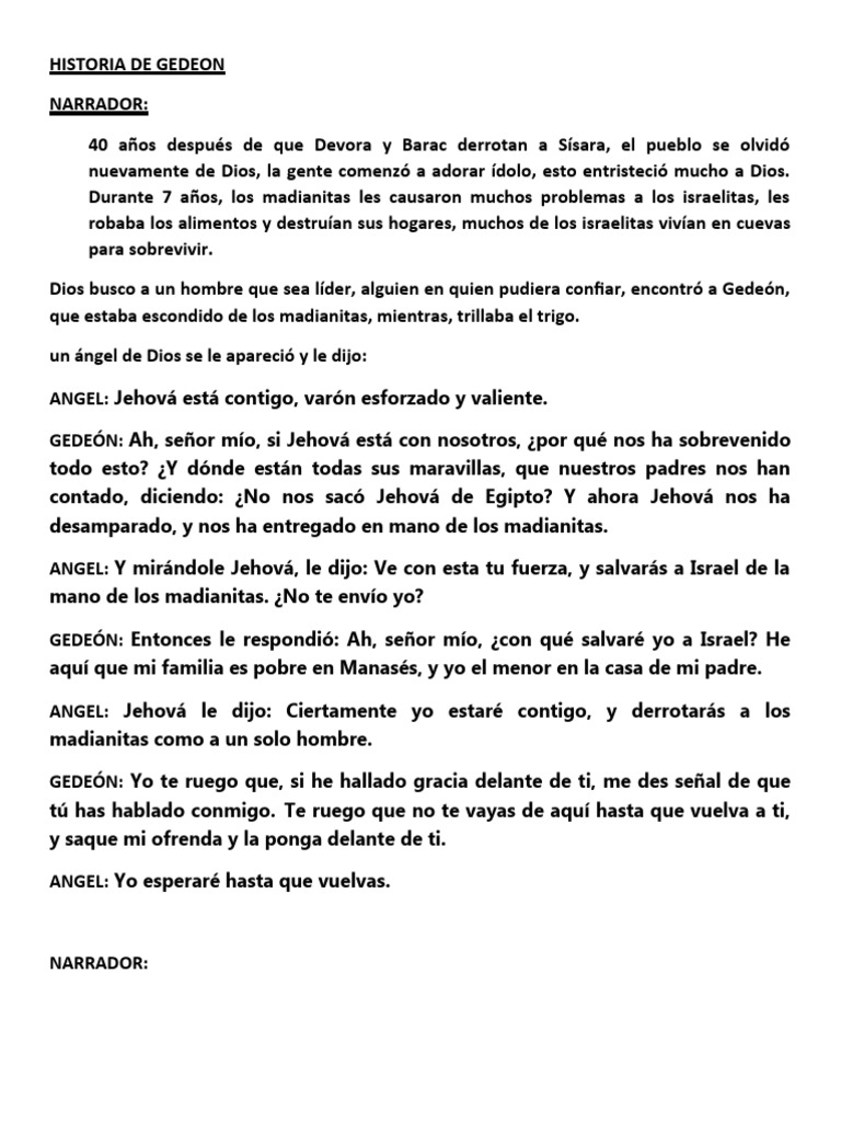 Guion de Gedeon | PDF