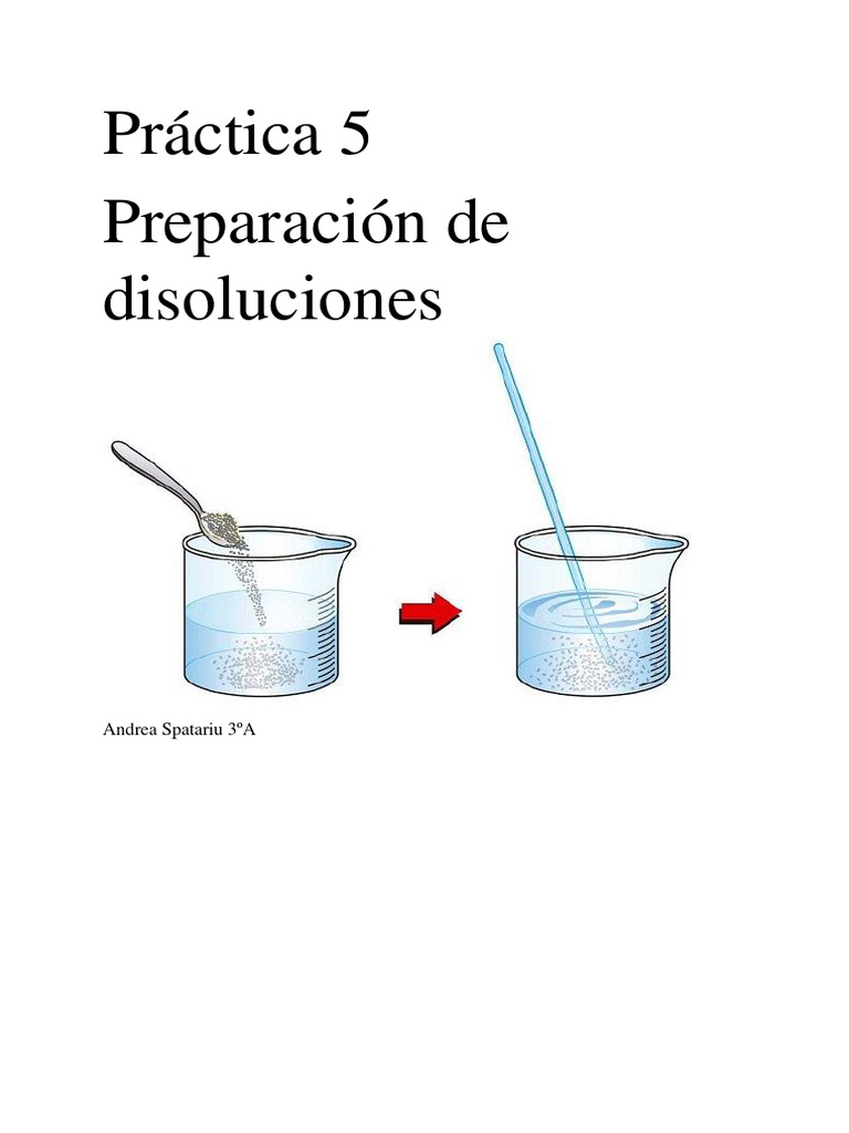 Preparación de Disoluciones Químicas | PDF | Concentración | Química