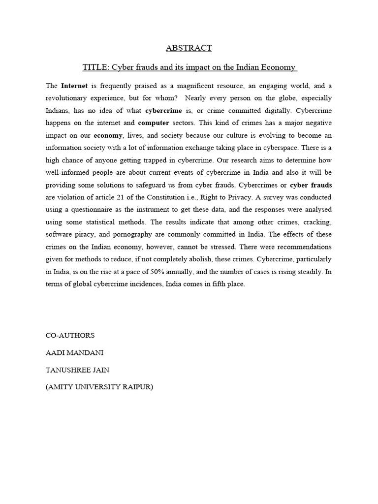 Abstract Cybercrime | PDF | Social Science