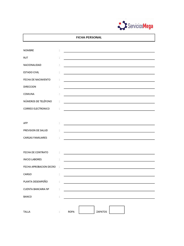 Ficha Personal | PDF