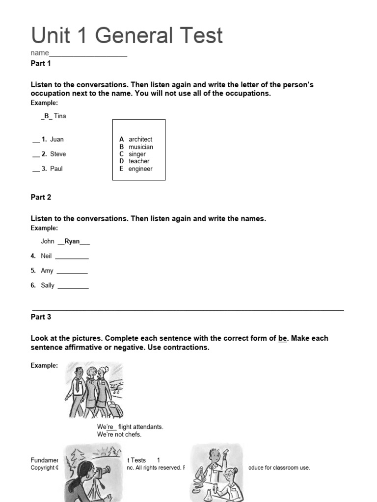 Unit 1 Test Pdf