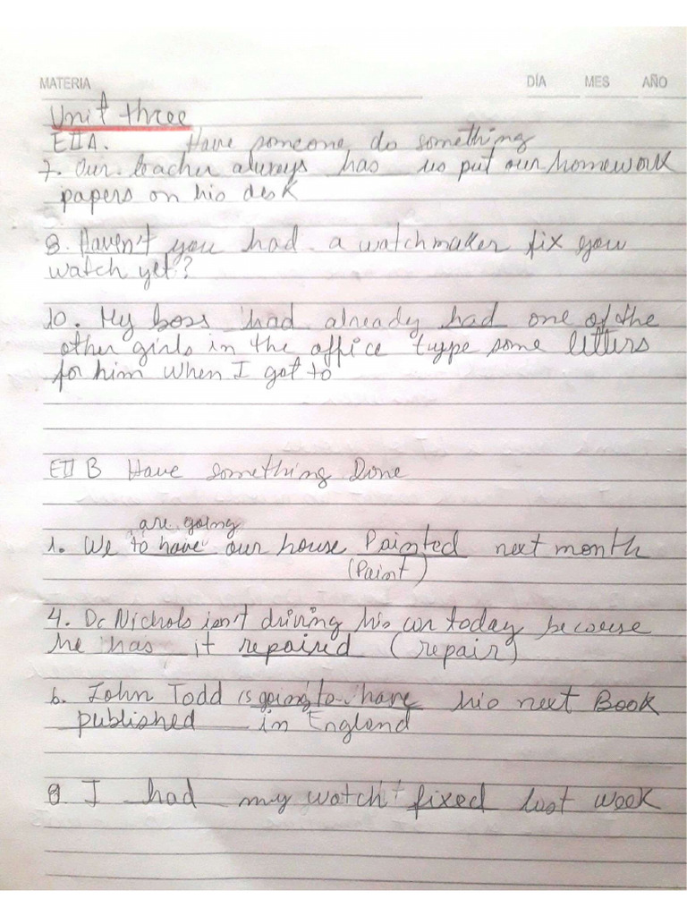 Unit 3 Exercices | PDF