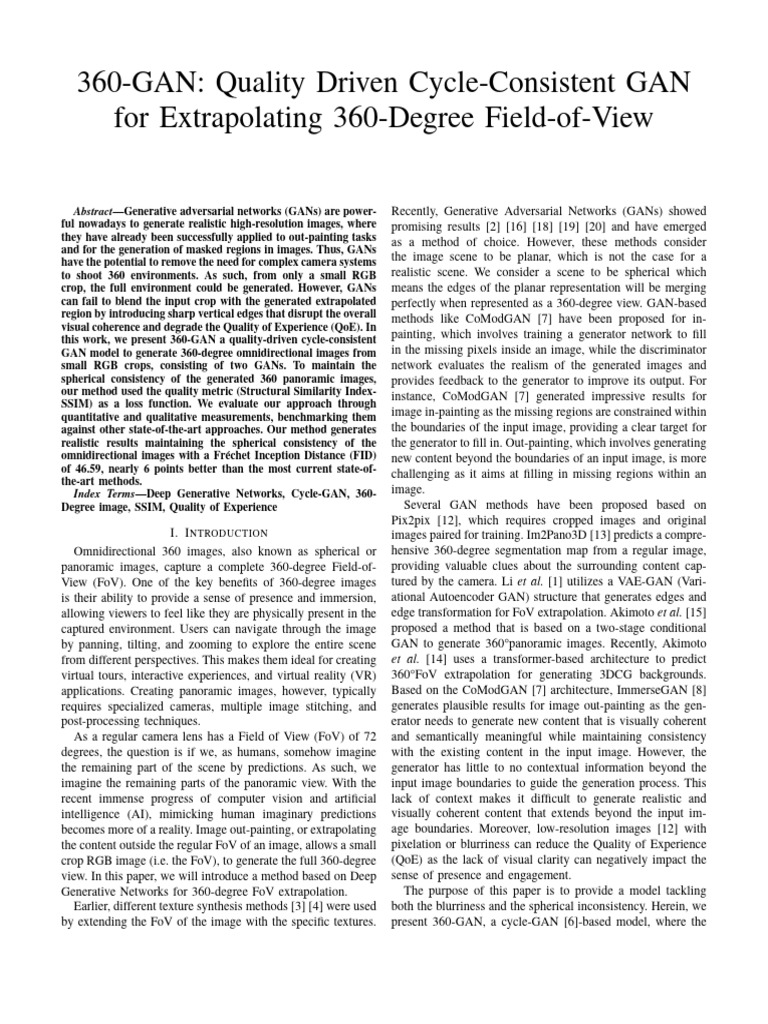 (Visualization) Quality-Driven 360 Video Extrapolation | PDF | Virtual Reality | Field Of View