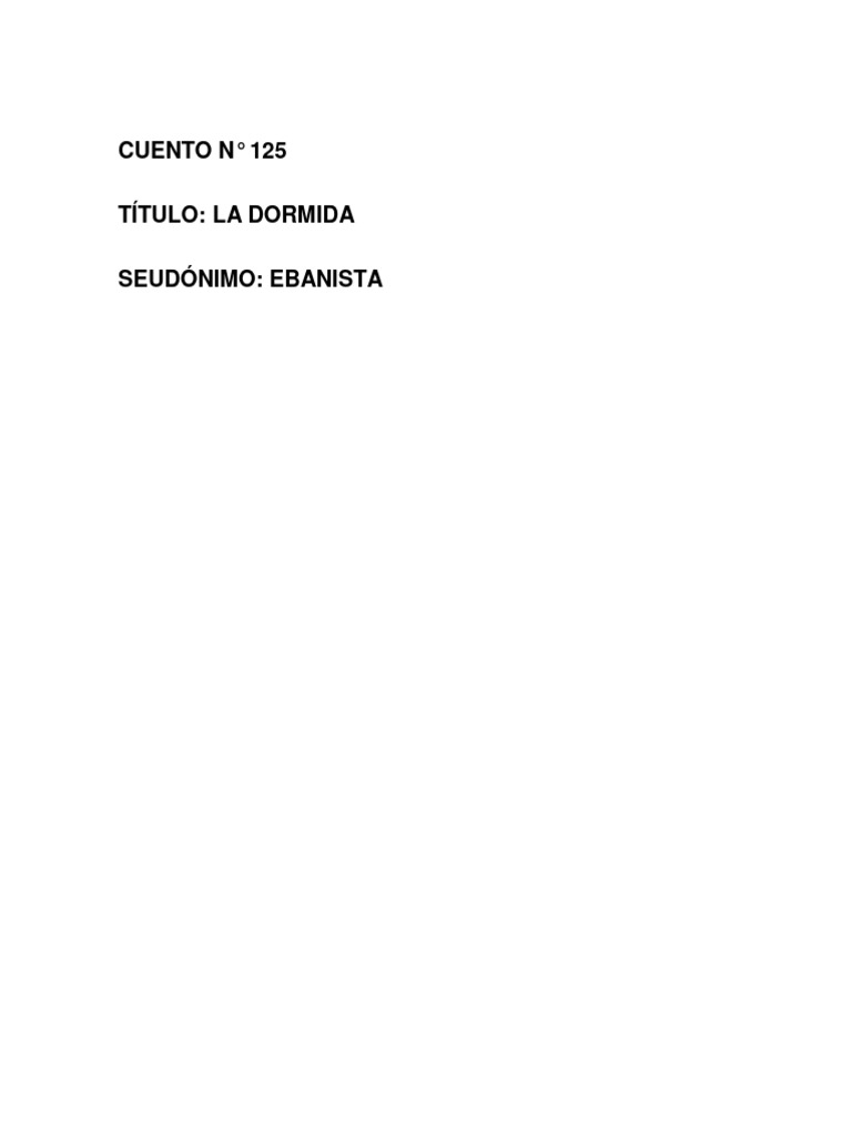 La Dormida Pdf 1949