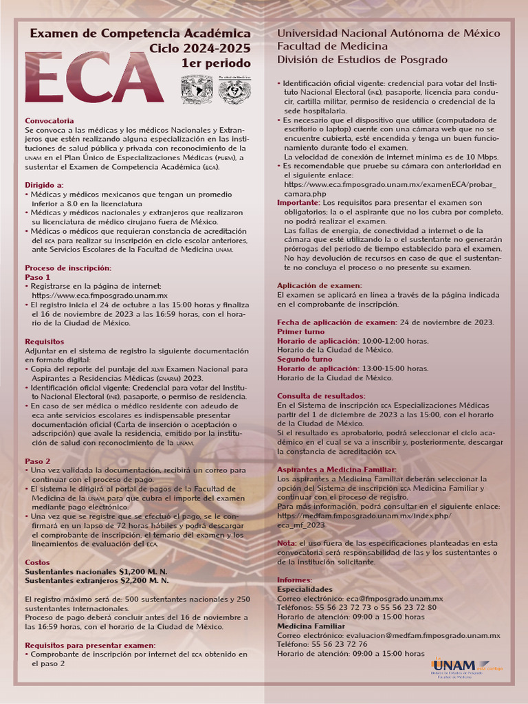 Eca 2024 2025PPV1 | PDF | Medicina | Examen de licencia médica de ...