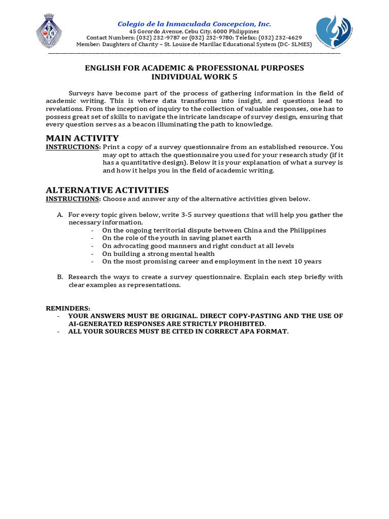 EAPP Individual Work 5 | PDF | Career & Growth | Business