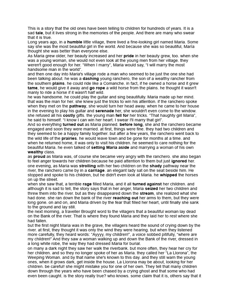 The Weeping Woman | PDF | Poetry