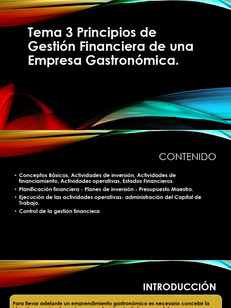 Tema 3 Principios de Gesti+ N Financiera | PDF | Presupuesto | Business