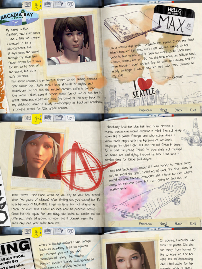 Life Is Strange Journal | PDF