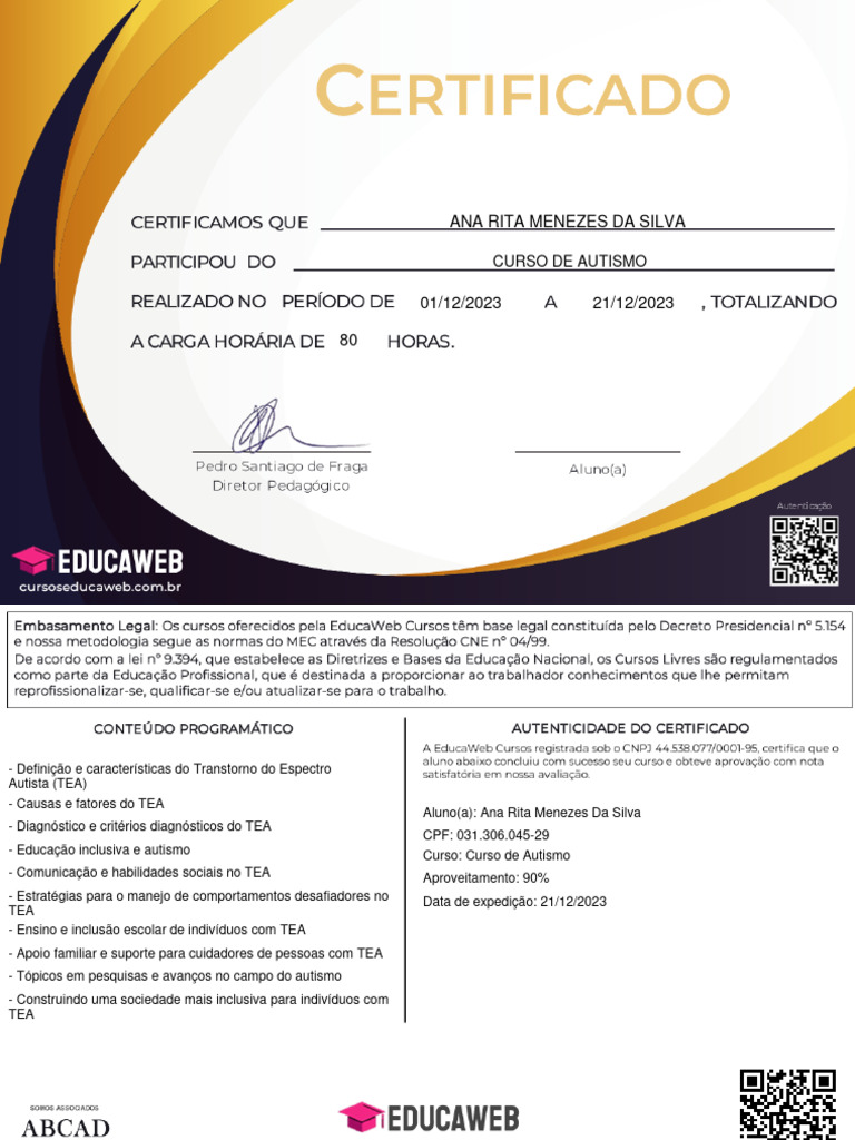 Certificado 1 | PDF