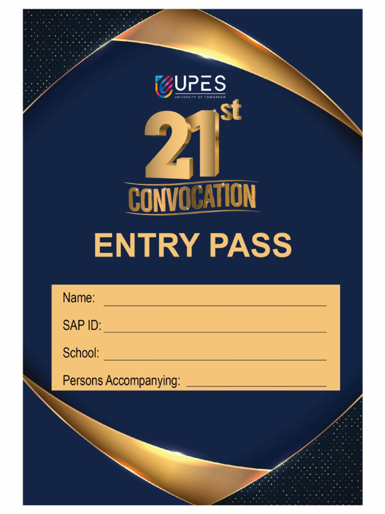 Convocation Entry Pass | PDF