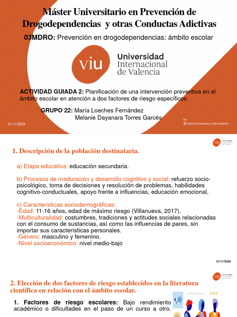 Planificacion Interventiva | Descargar gratis PDF | La dependencia de sustancias | Drogas