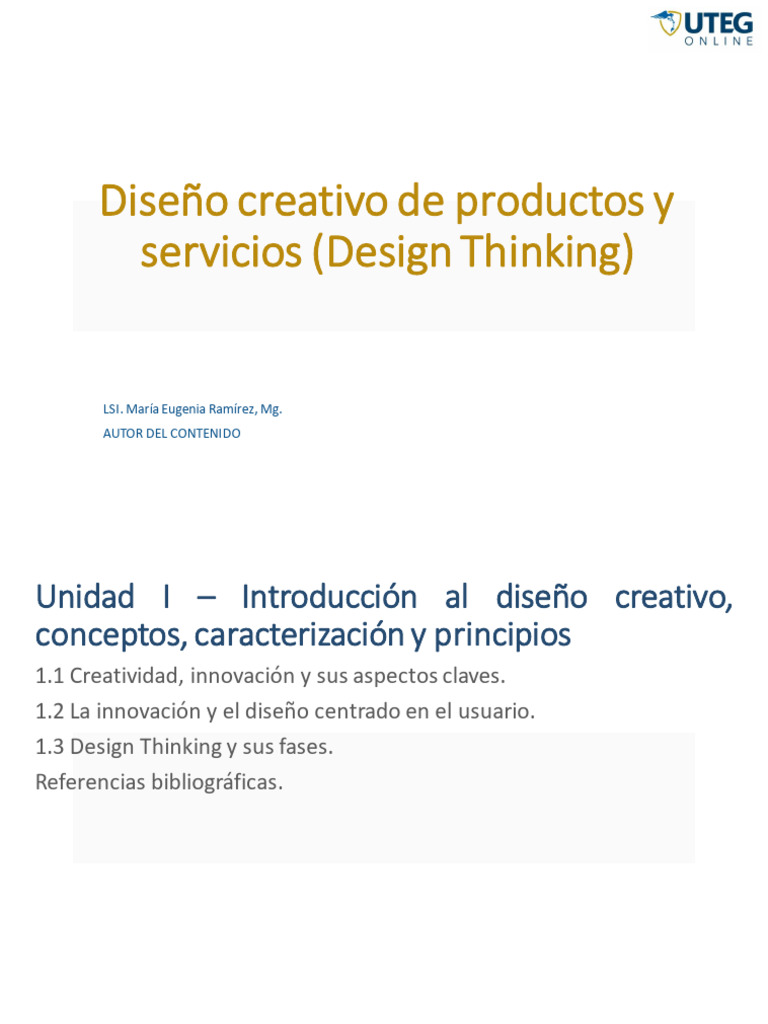 M Demp m08 Desing Thinking U1 | PDF | El pensamiento de diseño | Innovación