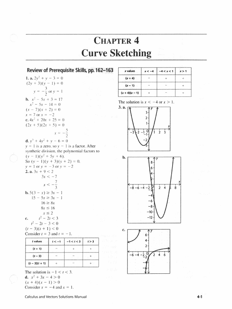 Mcv4u Chap4 Solutions | PDF