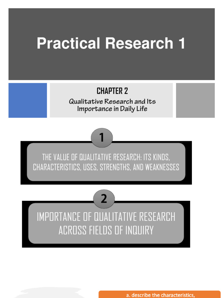 PR1 Chapter 2 1 | PDF | Qualitative Research | Ethnography