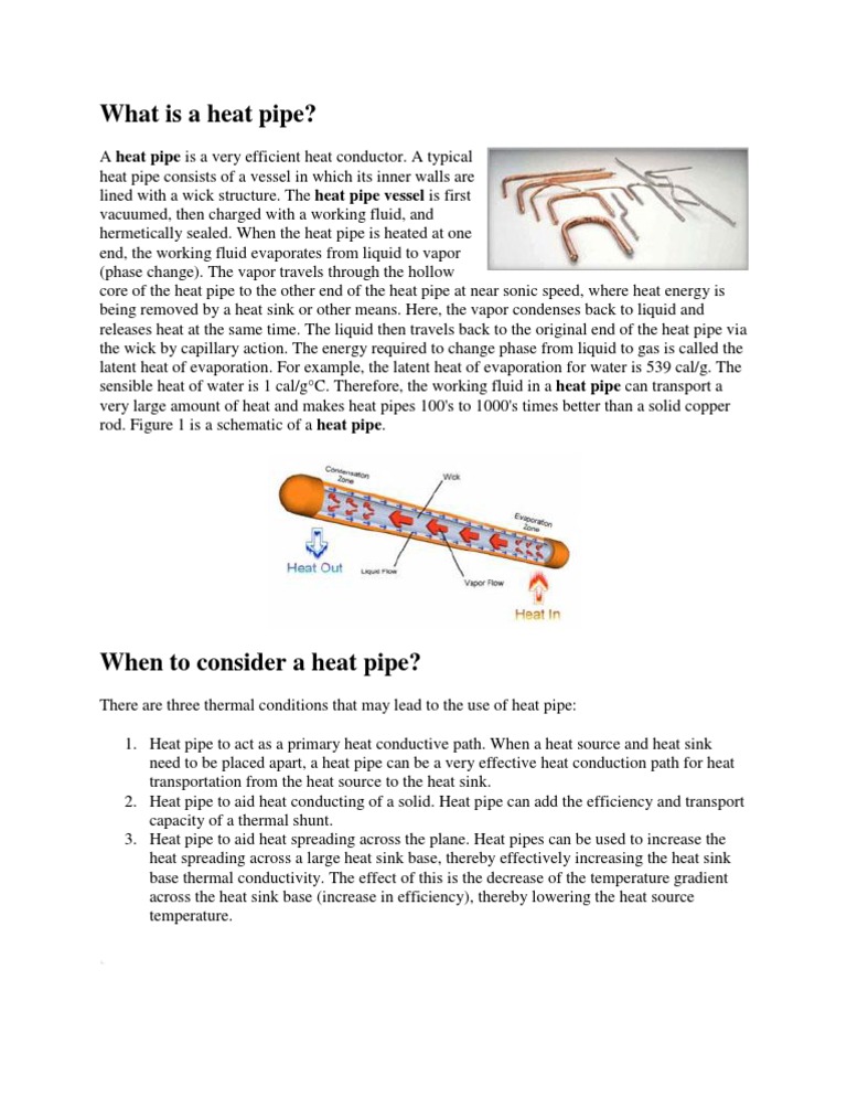 Heat Pipe Basics for Engineers | PDF | Science & Mathematics