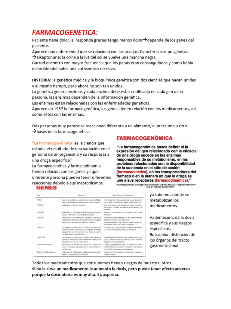 Farmacogenética: Medicina Personalizada | PDF | Farmacogenómica ...