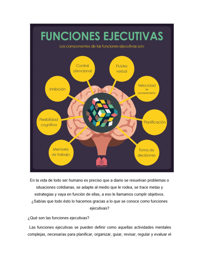 Funciones Ejecutivas y Ejercicios | PDF | Funciones ejecutivas | Atención