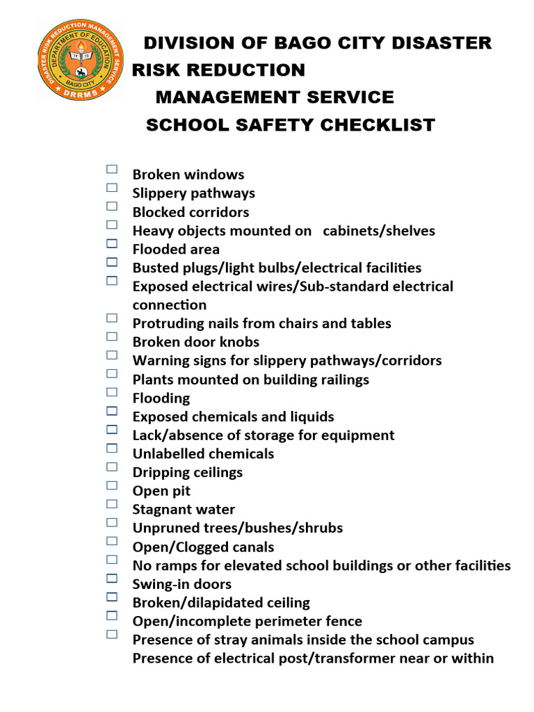 School Watch Checklist | PDF