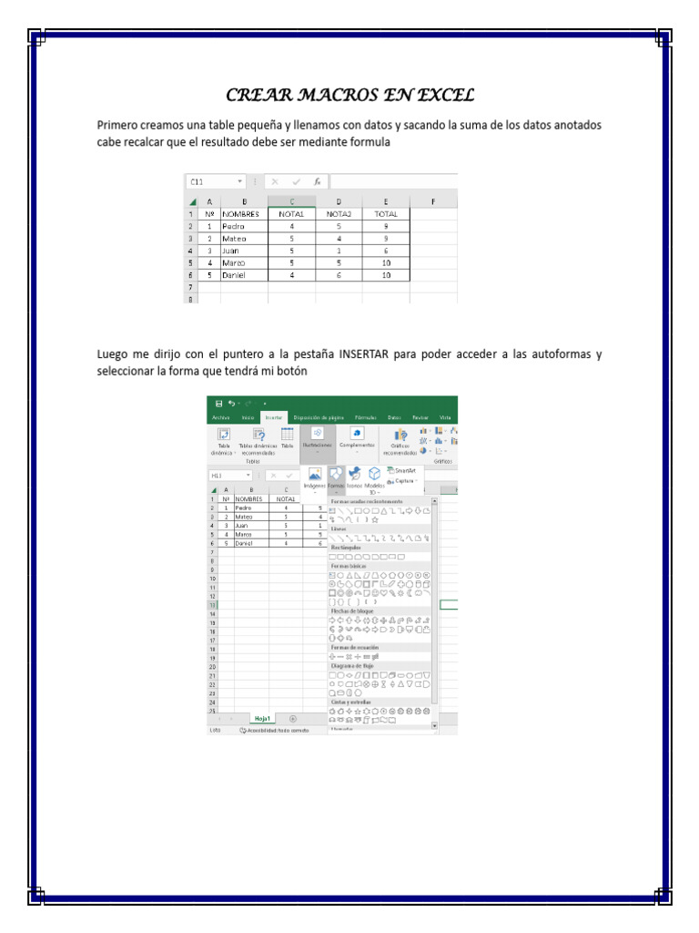 Crear Macros en Excel | PDF