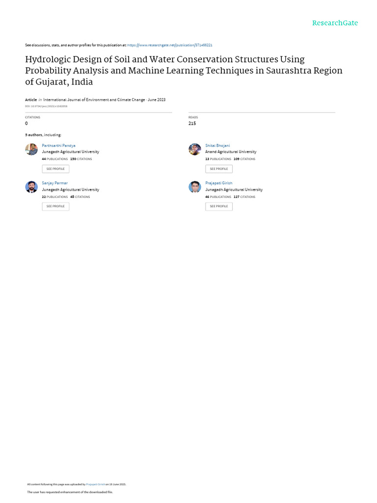 Hydrologic Design Probability Analisis Dan Machine Learning - 2023 ...