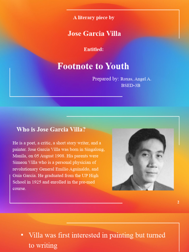Footnote To Youth Philippine Literature | PDF | Narration | Plot ... Footnote To Youth Philippine Literature | PDF | Narration | Plot ...