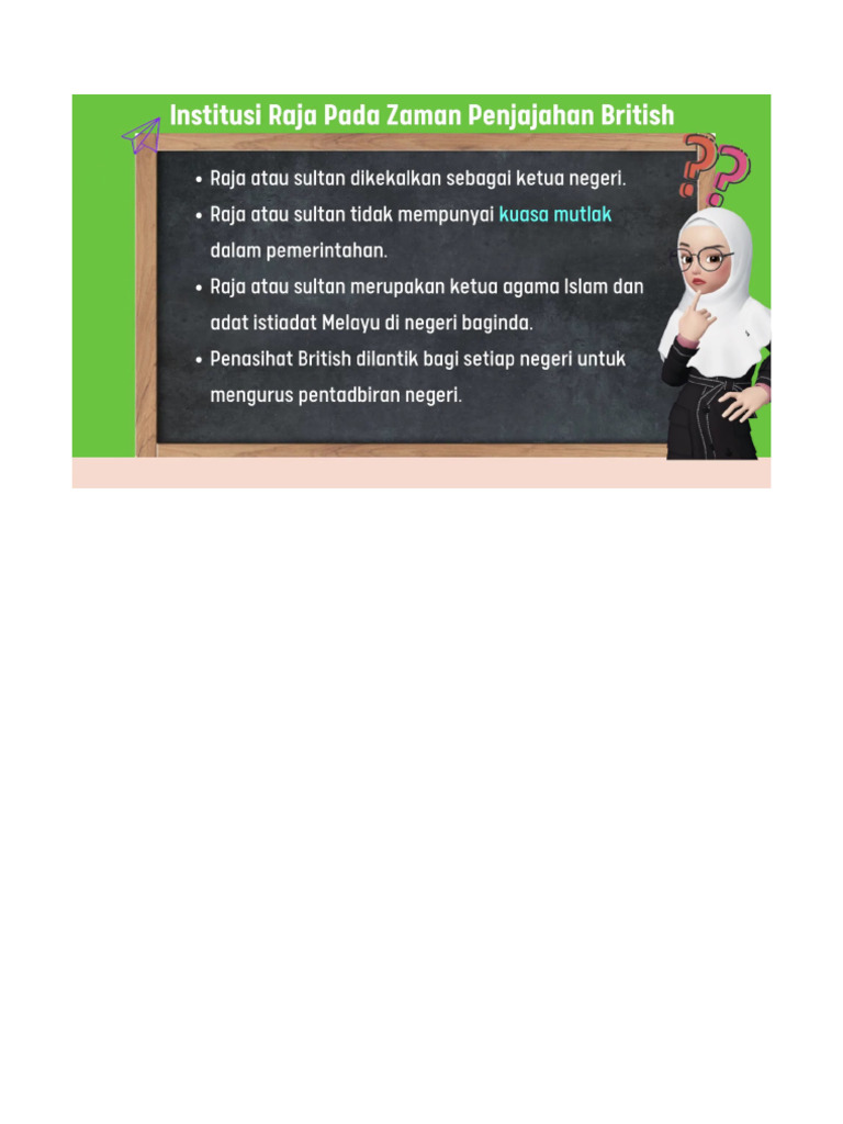 Institusi Raja Zaman Penjajahan British | PDF