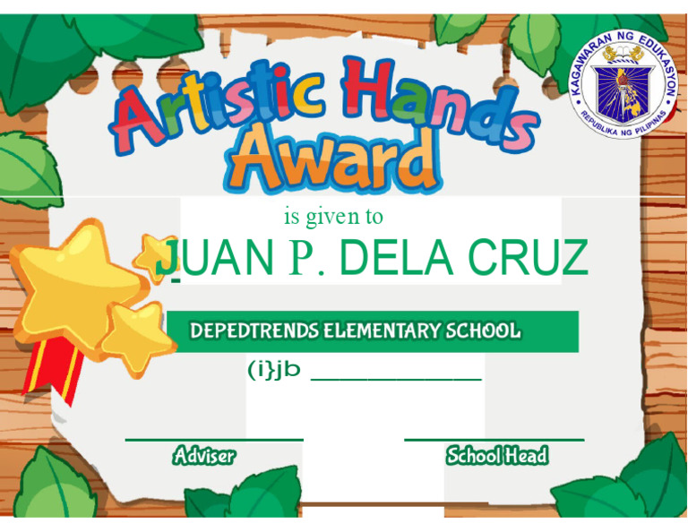 Artistic Hands Award Explained | PDF